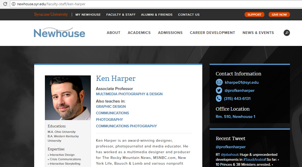 Ken Harper - Canary Mission