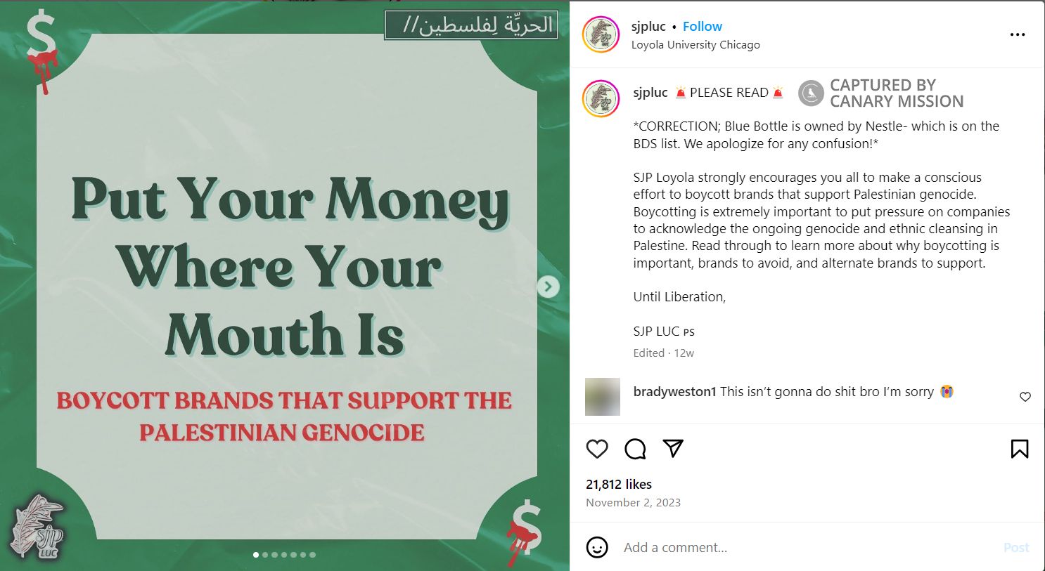 Laura Goldstein - Canary Mission