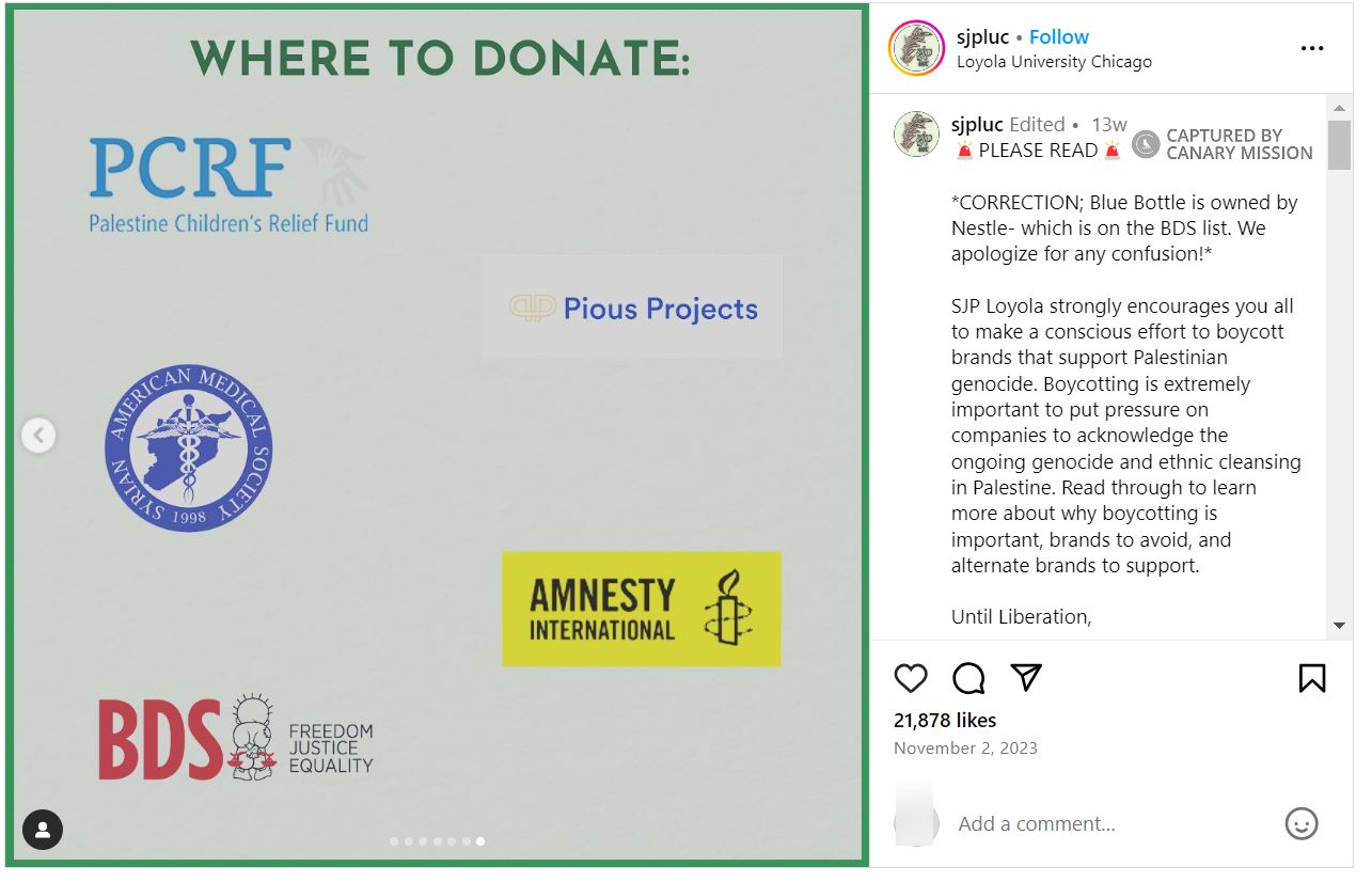 Laura Goldstein - Canary Mission