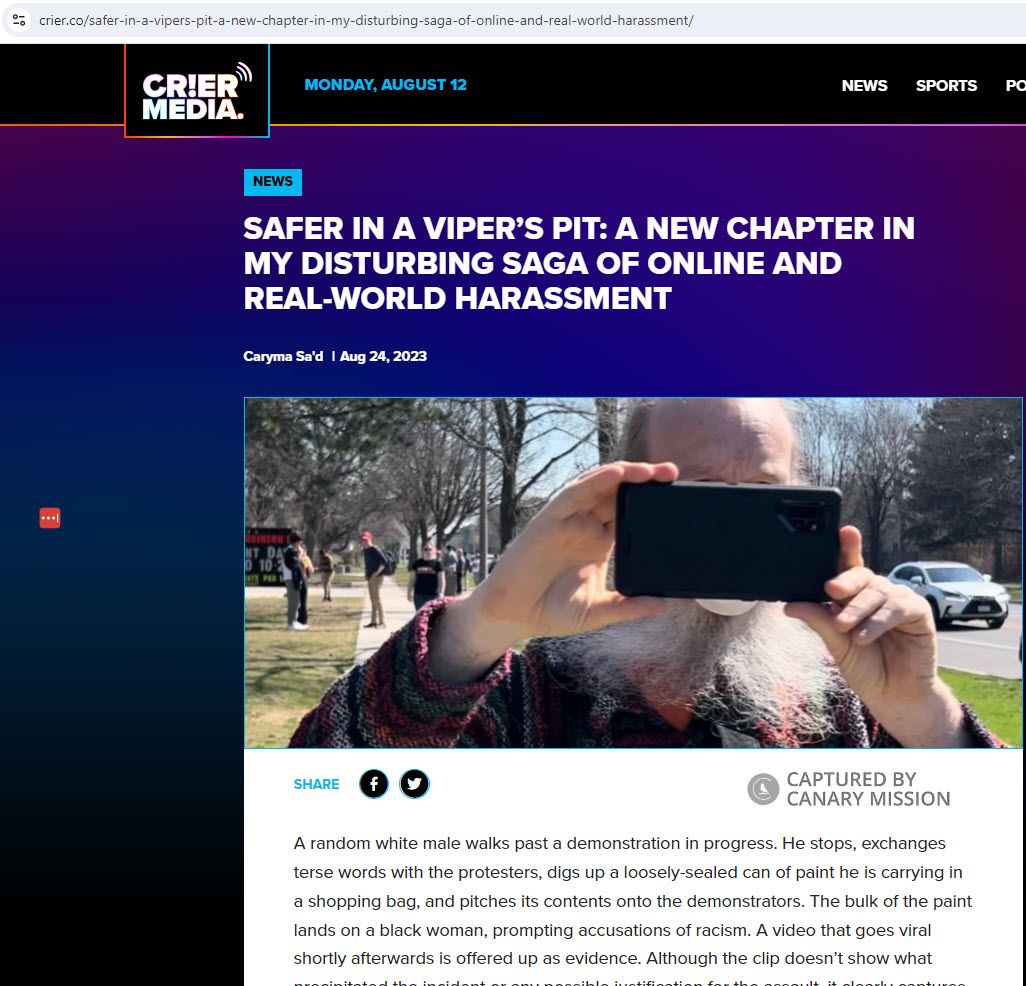 Leon Emmett - Canary Mission