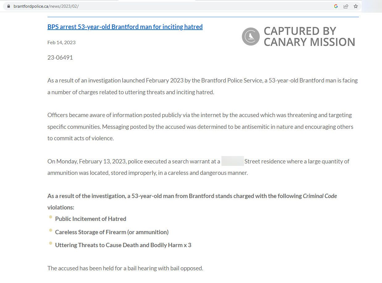 Leslie Bory - Canary Mission