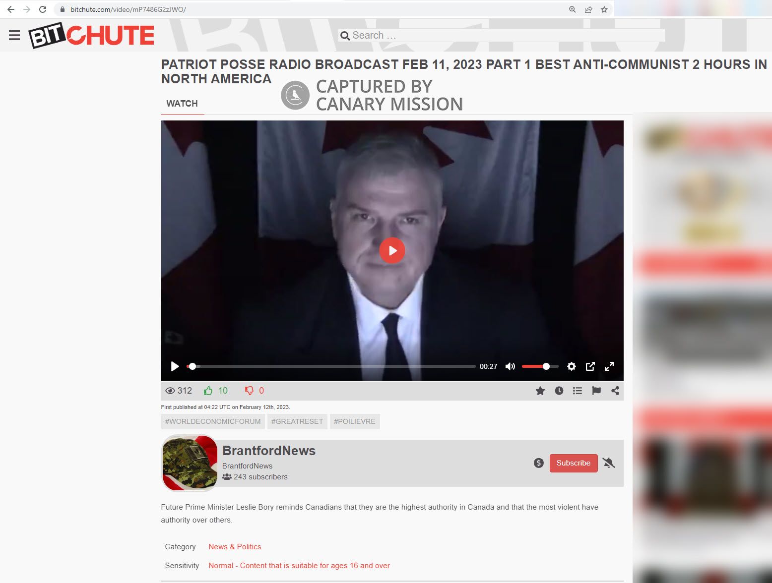 Leslie Bory - Canary Mission