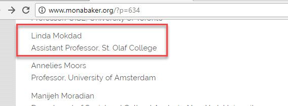 Linda Mokdad - Canary Mission