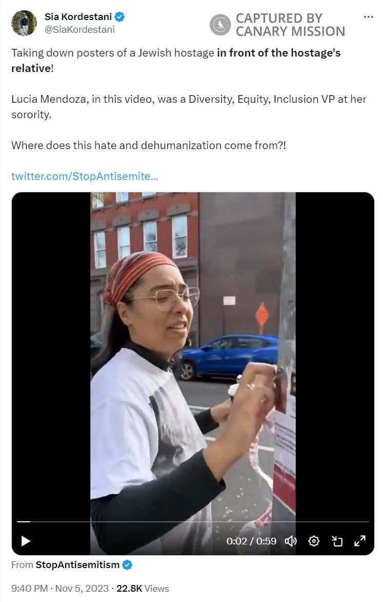 Lucia Mendoza - Canary Mission