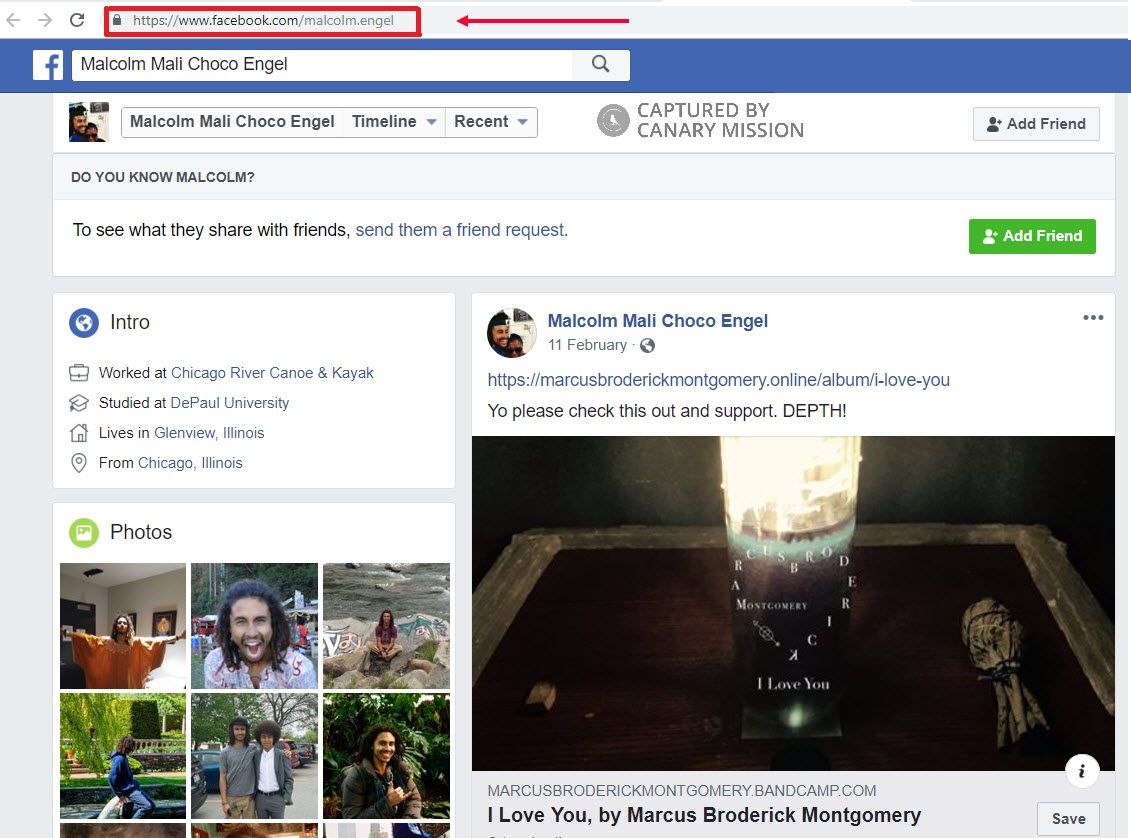 Malcolm Engel - Canary Mission