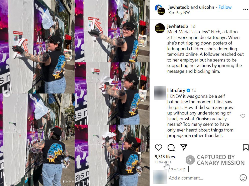 Maria Fitch - Canary Mission