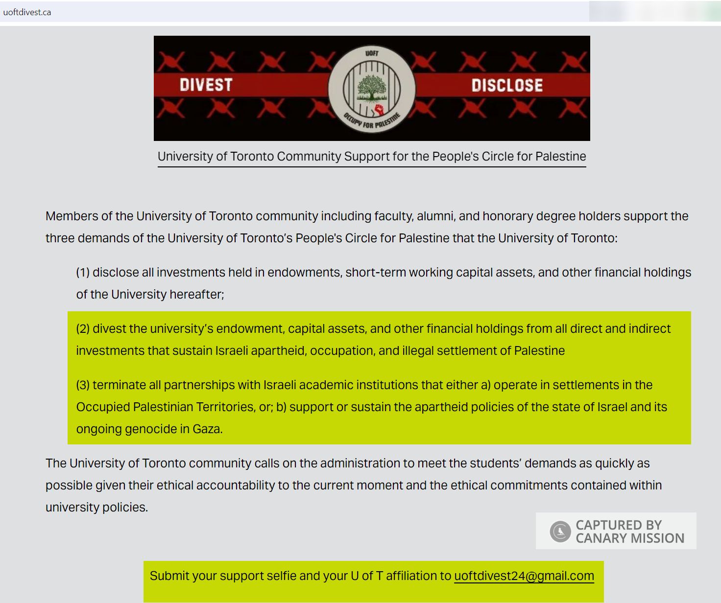 Max Mishler - Canary Mission