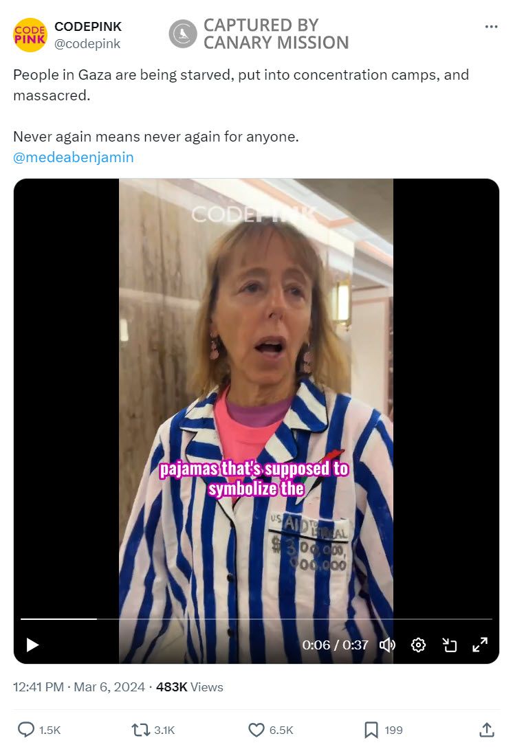 Medea Benjamin - Canary Mission