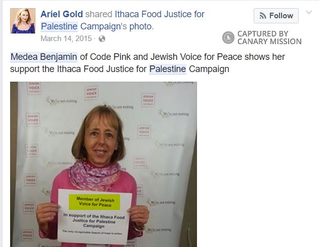 Medea Benjamin - Canary Mission