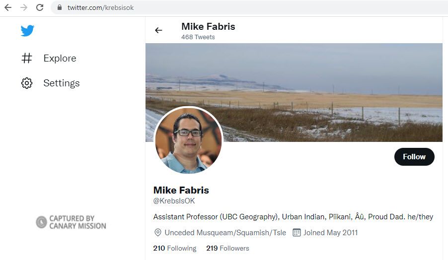 Michael Fabris - Canary Mission