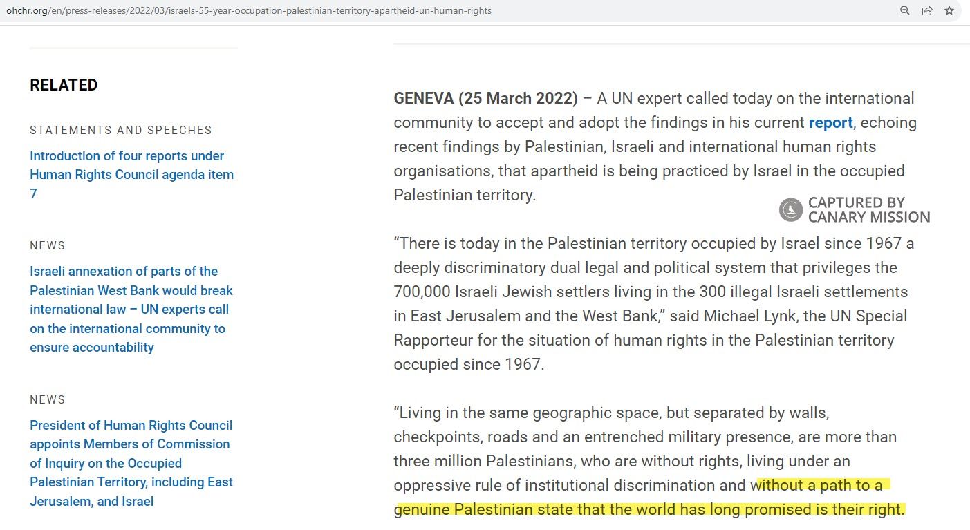 Michael Lynk - Canary Mission