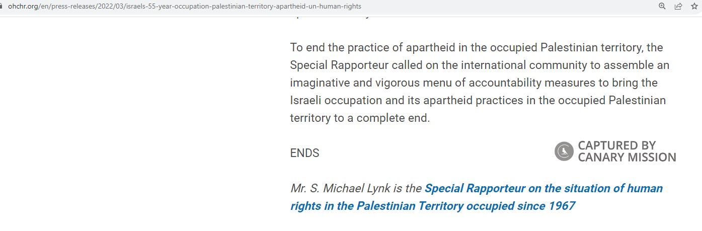 Michael Lynk - Canary Mission