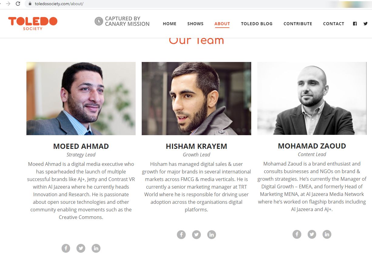 Moeed Ahmad - Canary Mission