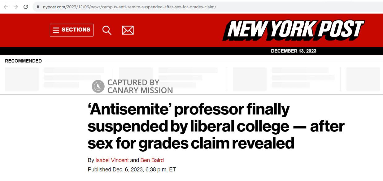 Mohammad Jafar Mahallati - Canary Mission