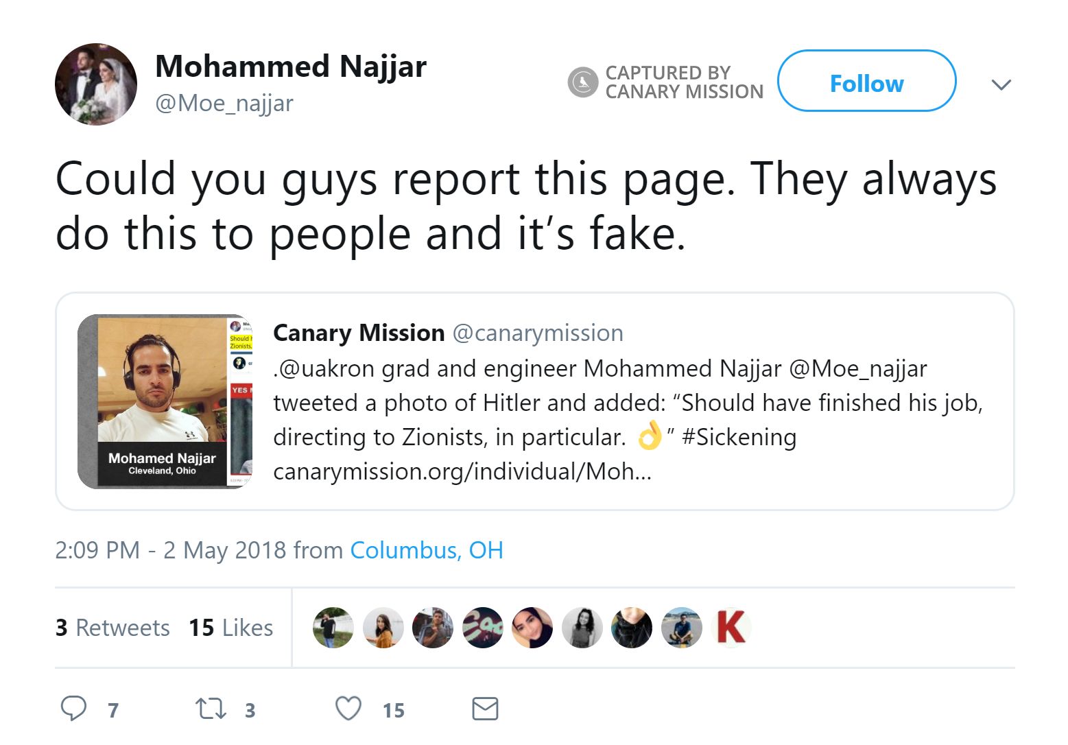 Mohammed Najjar - Canary Mission