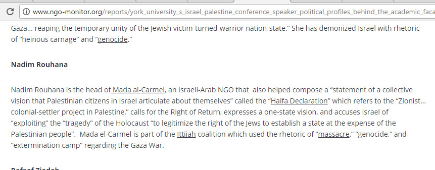 Nadim Rouhana - Canary Mission