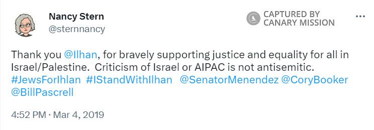 Nancy Stern - Canary Mission