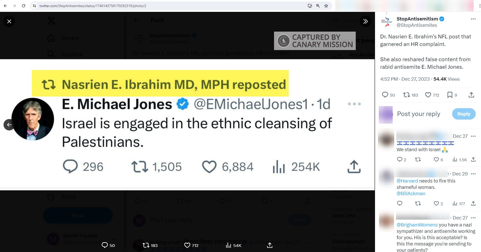 Nasrien Ibrahim - Canary Mission