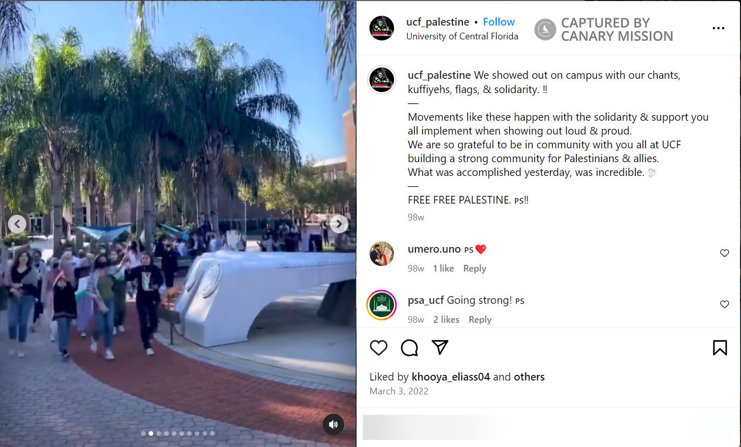 Noor Abdulrahman - Canary Mission