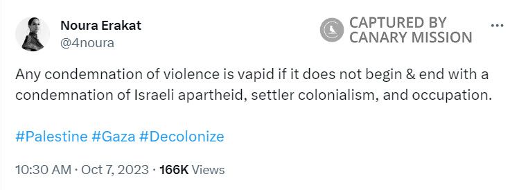 Noura Erakat - Canary Mission