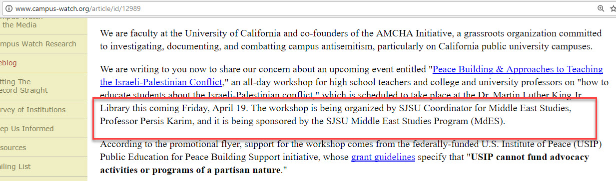 Persis Karim - Canary Mission