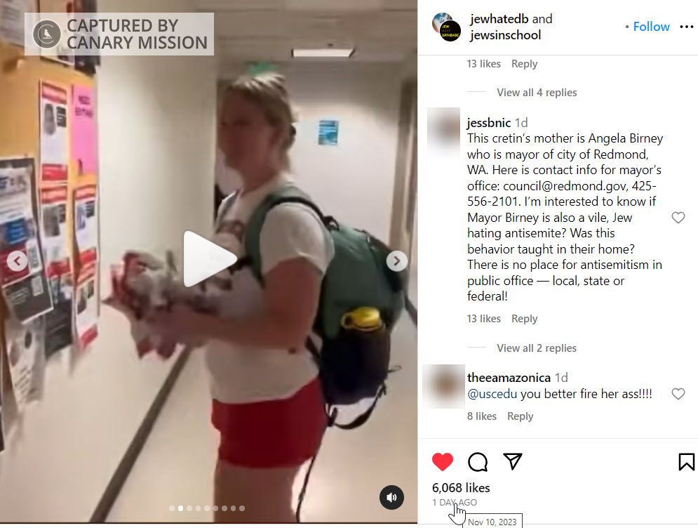 Rachel Birney - Canary Mission