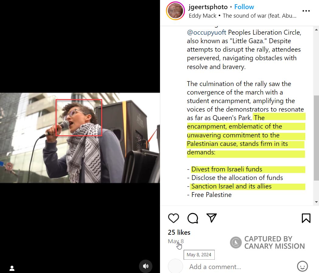 Rachel Small - Canary Mission