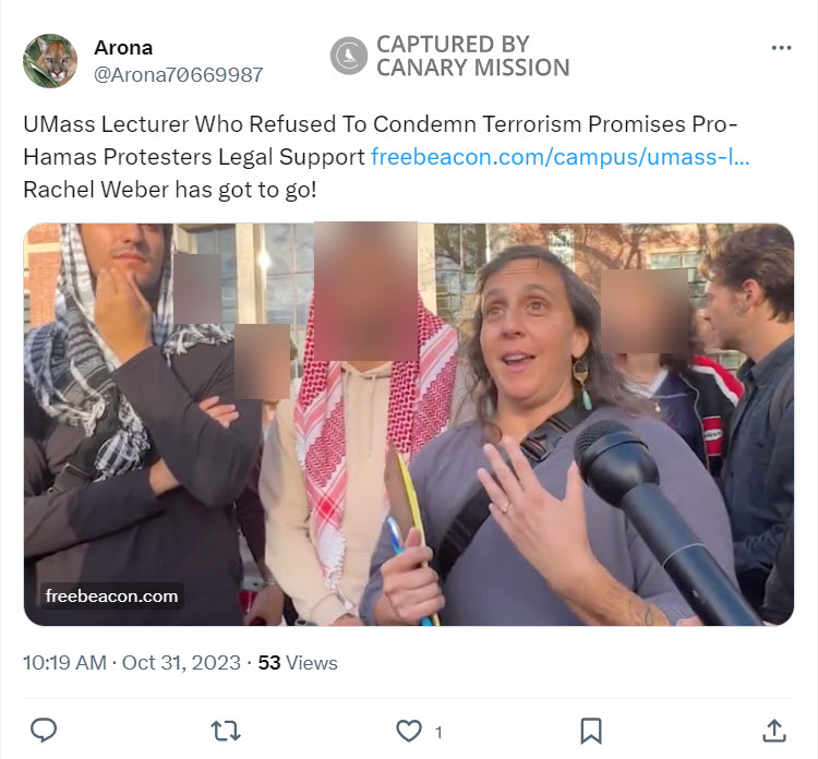 Rachel Weber - Canary Mission