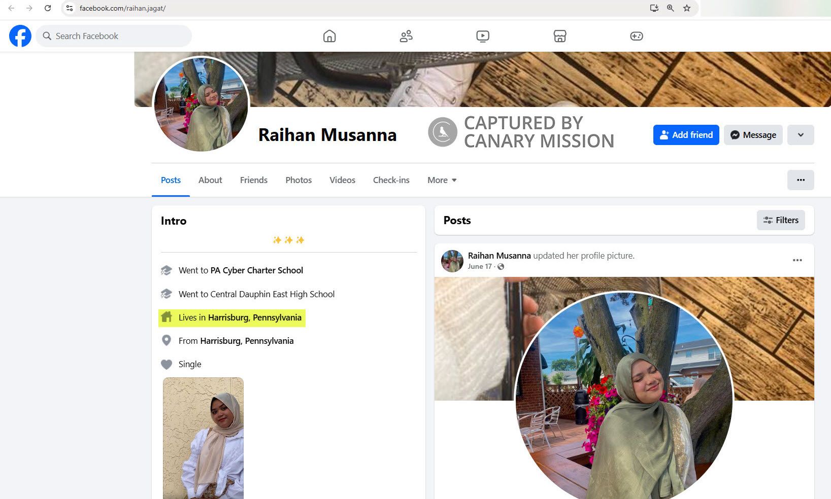 Raihan Musanna - Canary Mission