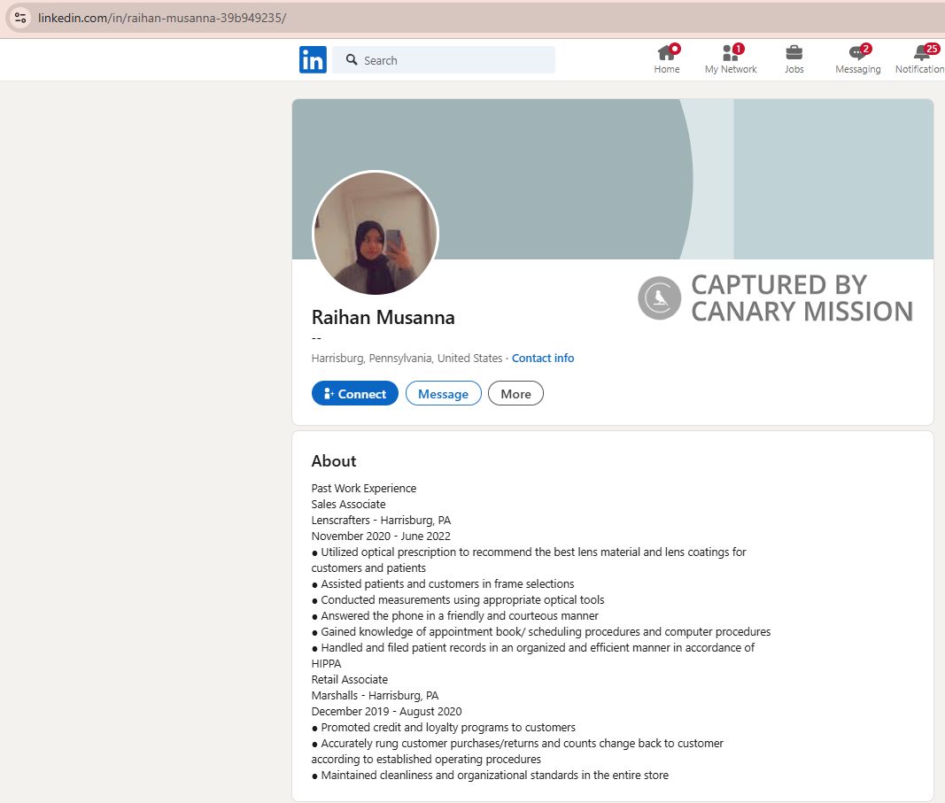Raihan Musanna - Canary Mission