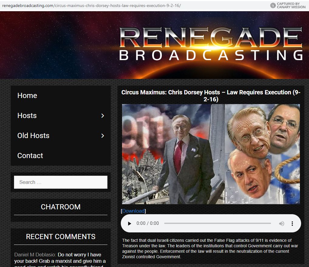 Renegade - Canary Mission