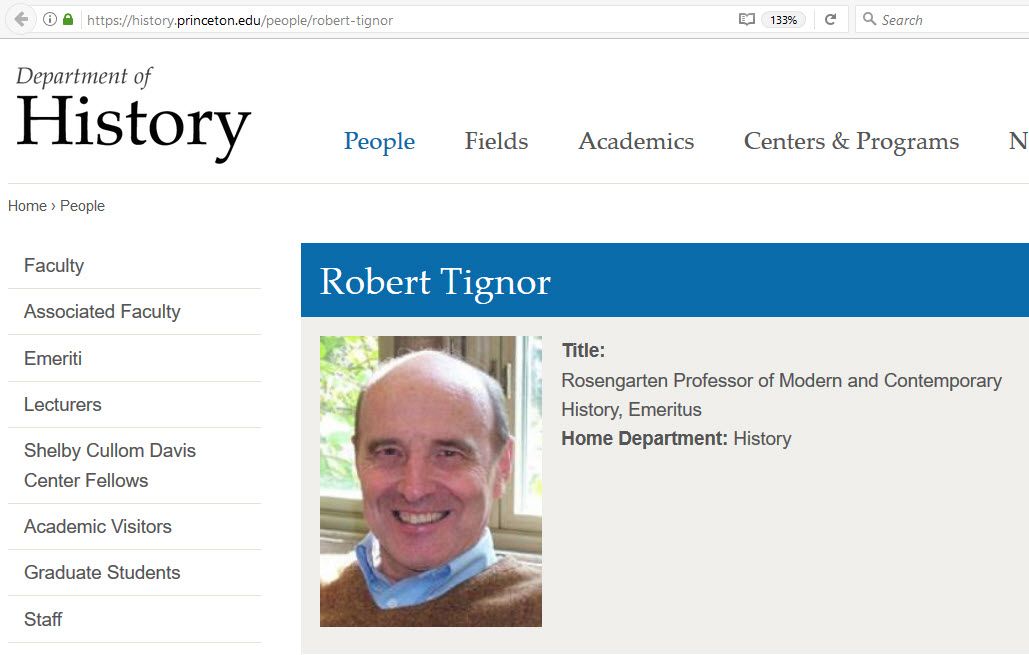 Robert Tignor - Canary Mission