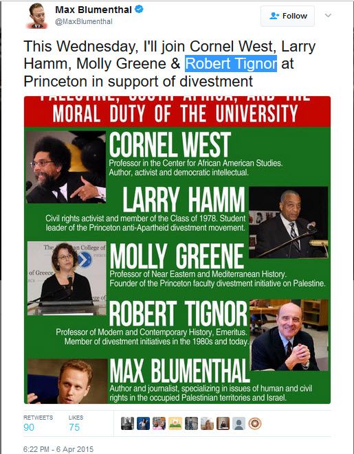 Robert Tignor - Canary Mission