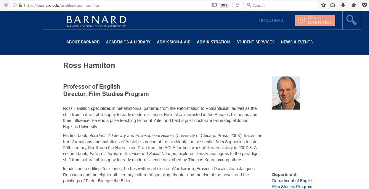 Ross Hamilton - Canary Mission