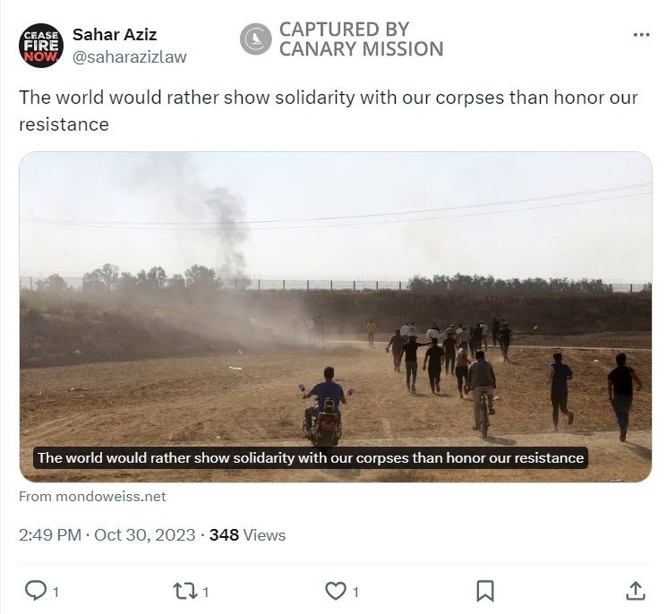 Sahar Aziz - Canary Mission