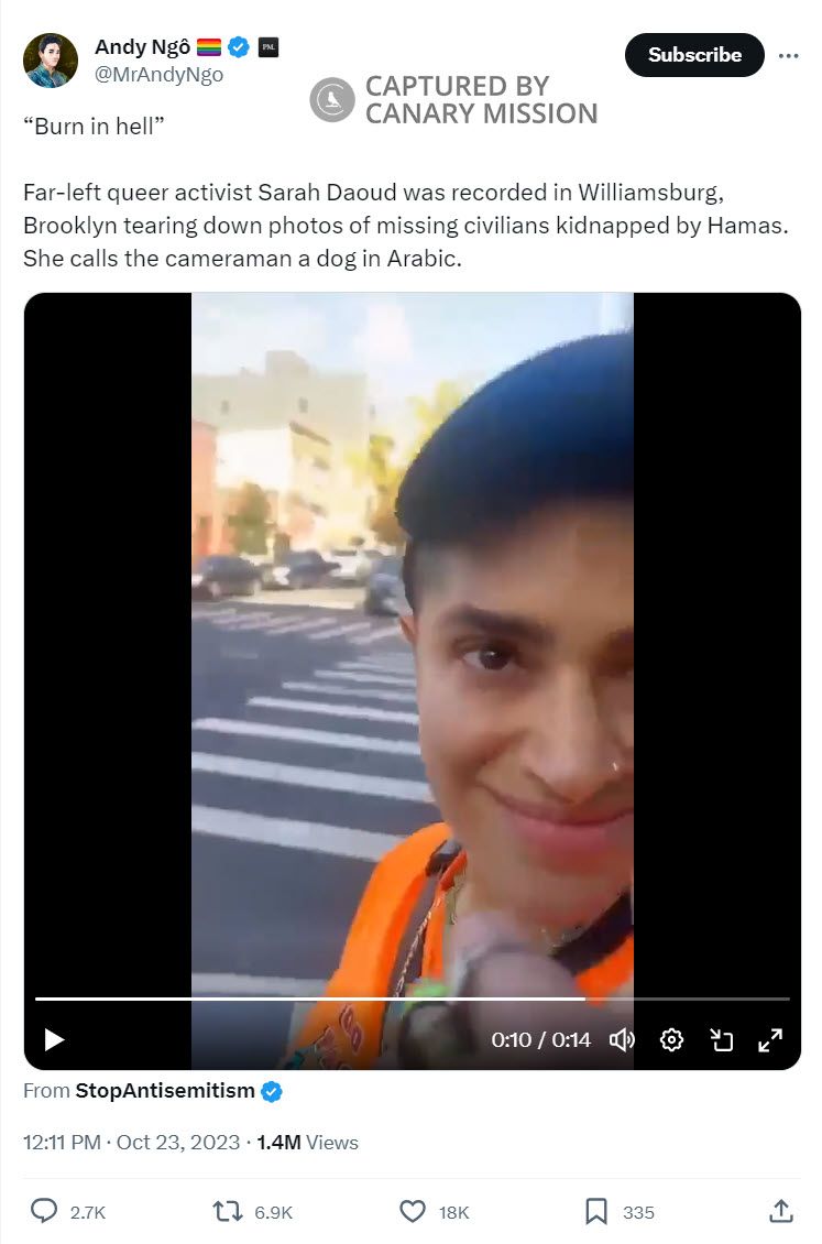 Sarah Daoud - Canary Mission