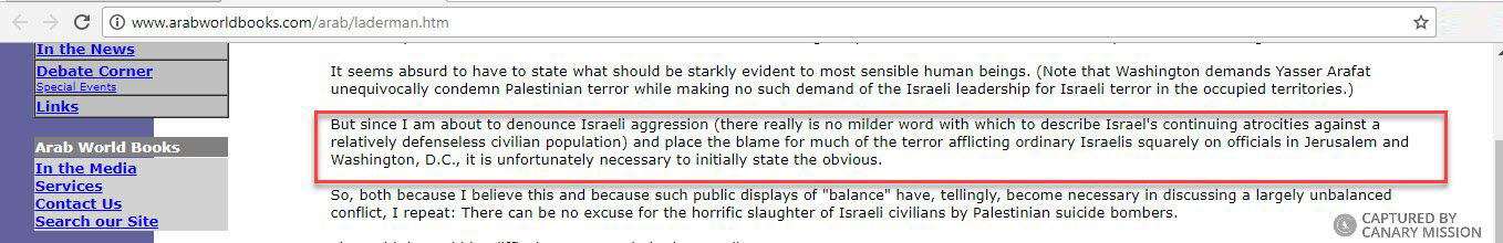 Scott Laderman - Canary Mission