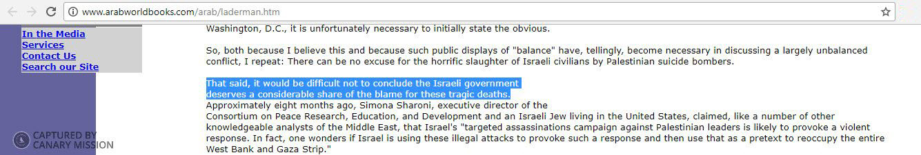 Scott Laderman - Canary Mission