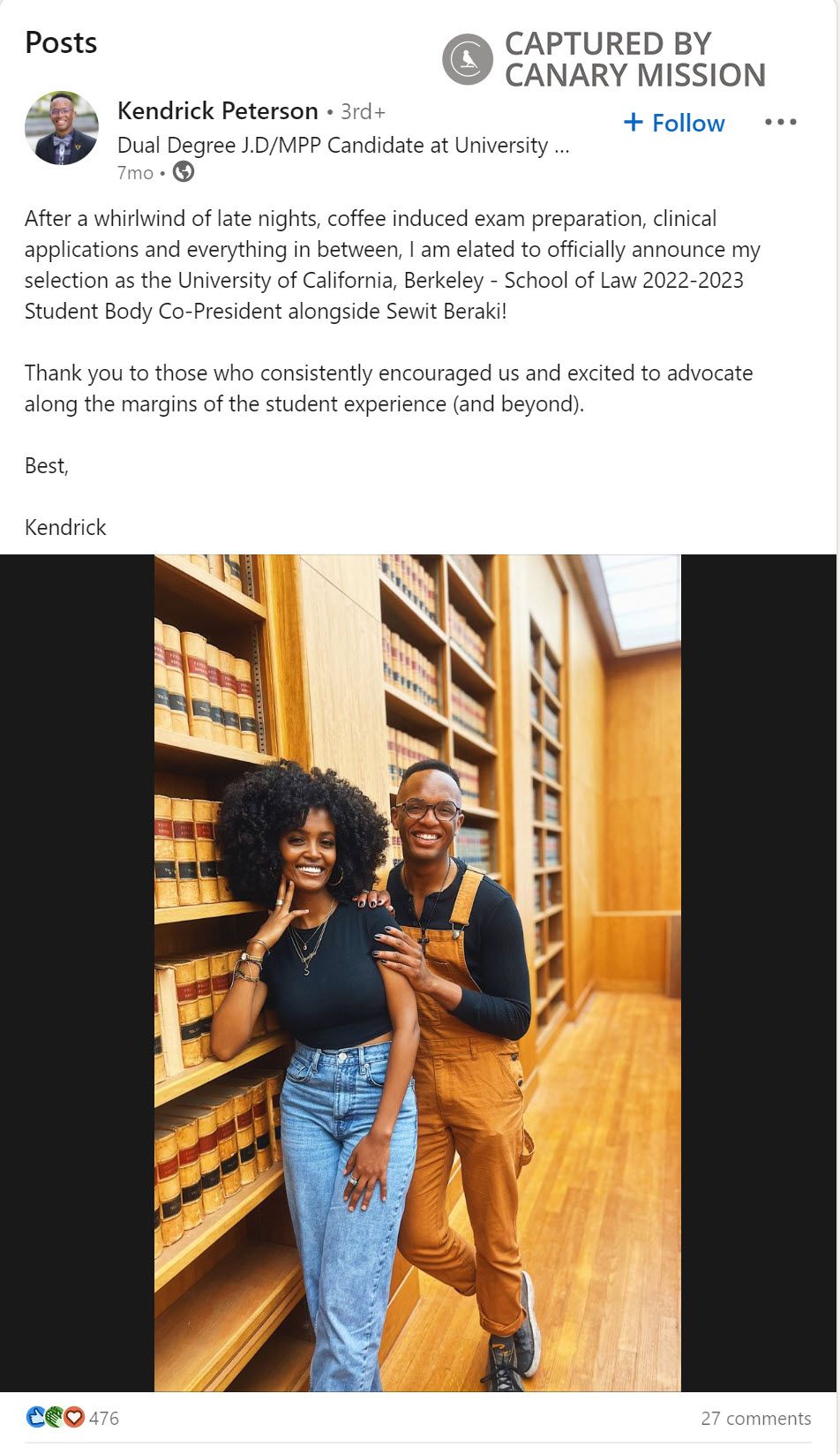 Sewit Beraki - Canary Mission