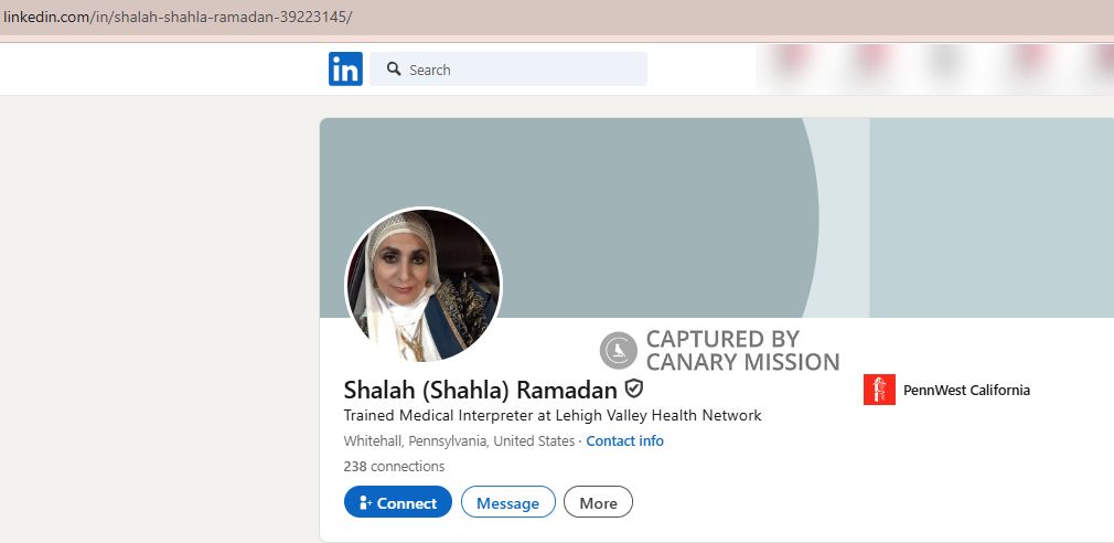 Shalah Ramadan - Canary Mission