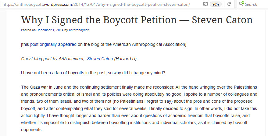 Steven Caton - Canary Mission