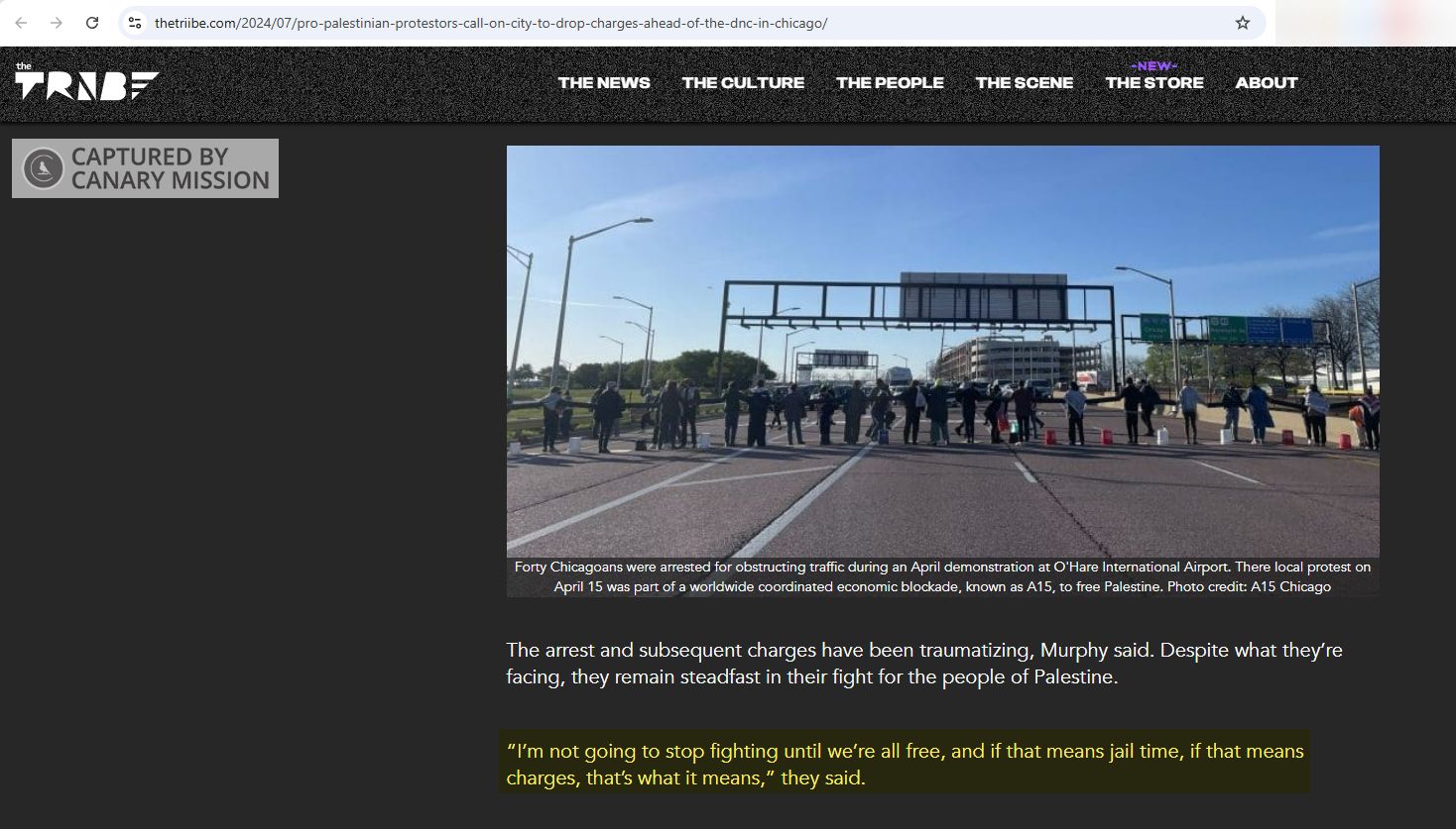 Superior Murphy - Canary Mission