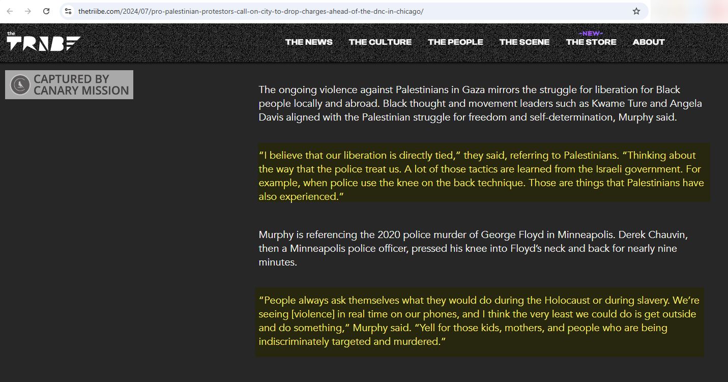 Superior Murphy - Canary Mission