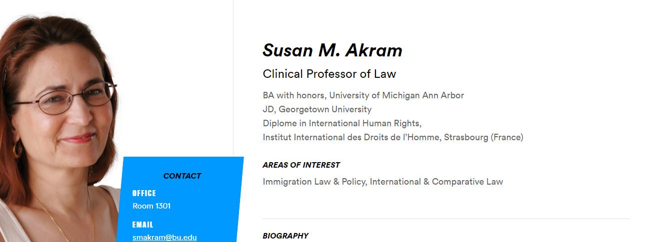 Susan Akram - Canary Mission