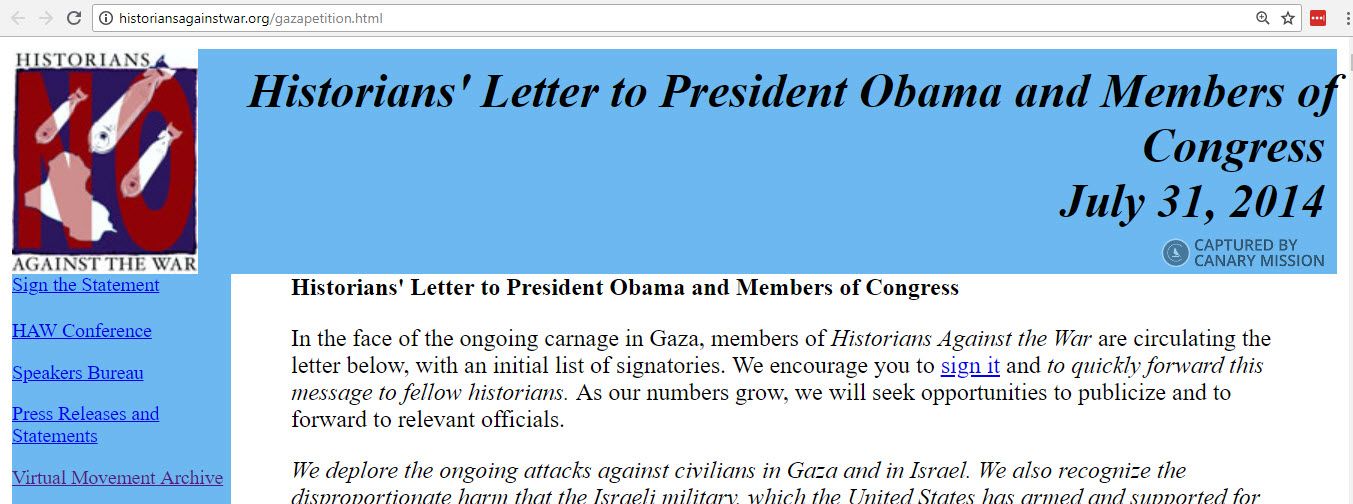 Susan Yohn - Canary Mission