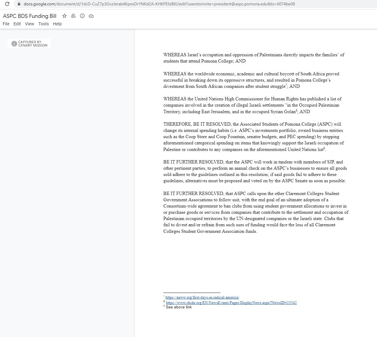 Suwebat Solebo - Canary Mission