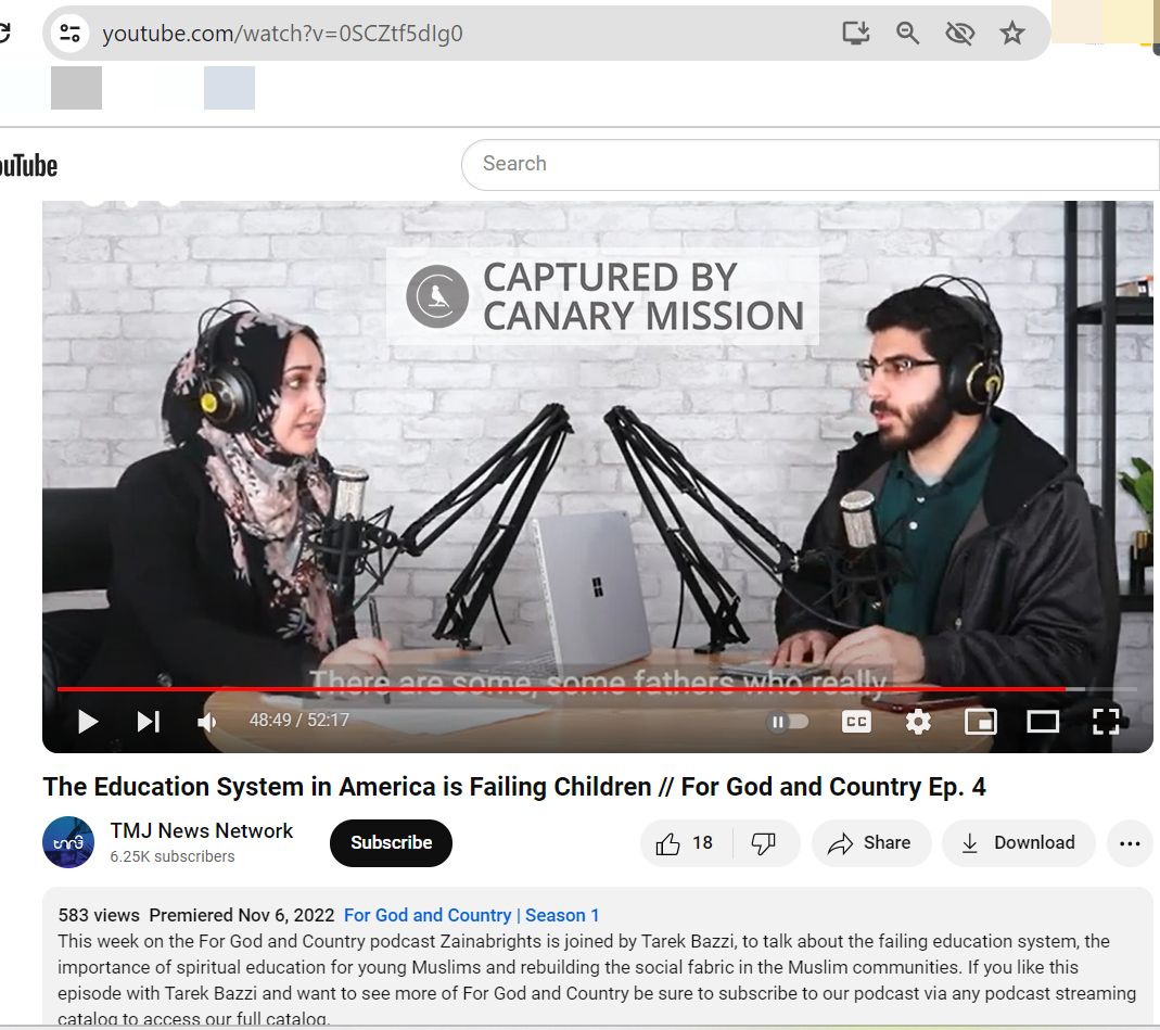 Tarek Bazzi - Canary Mission