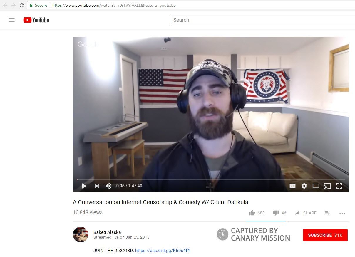 Tim Gionet - Canary Mission