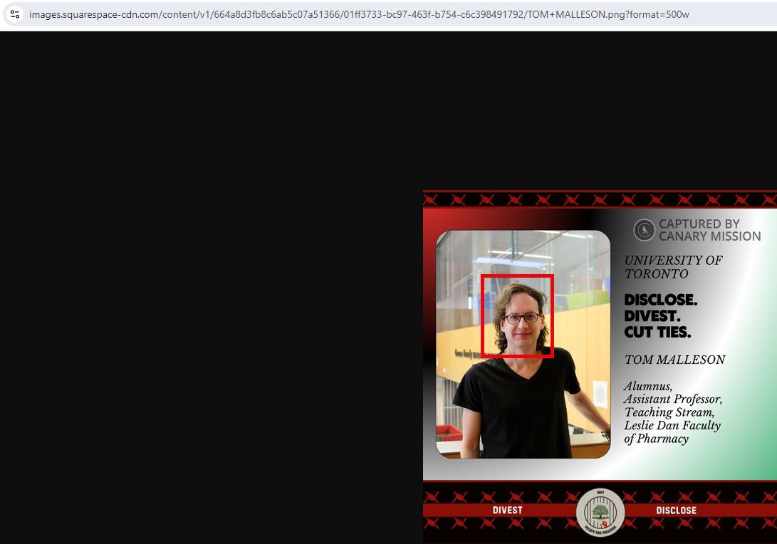 Tom Malleson - Canary Mission