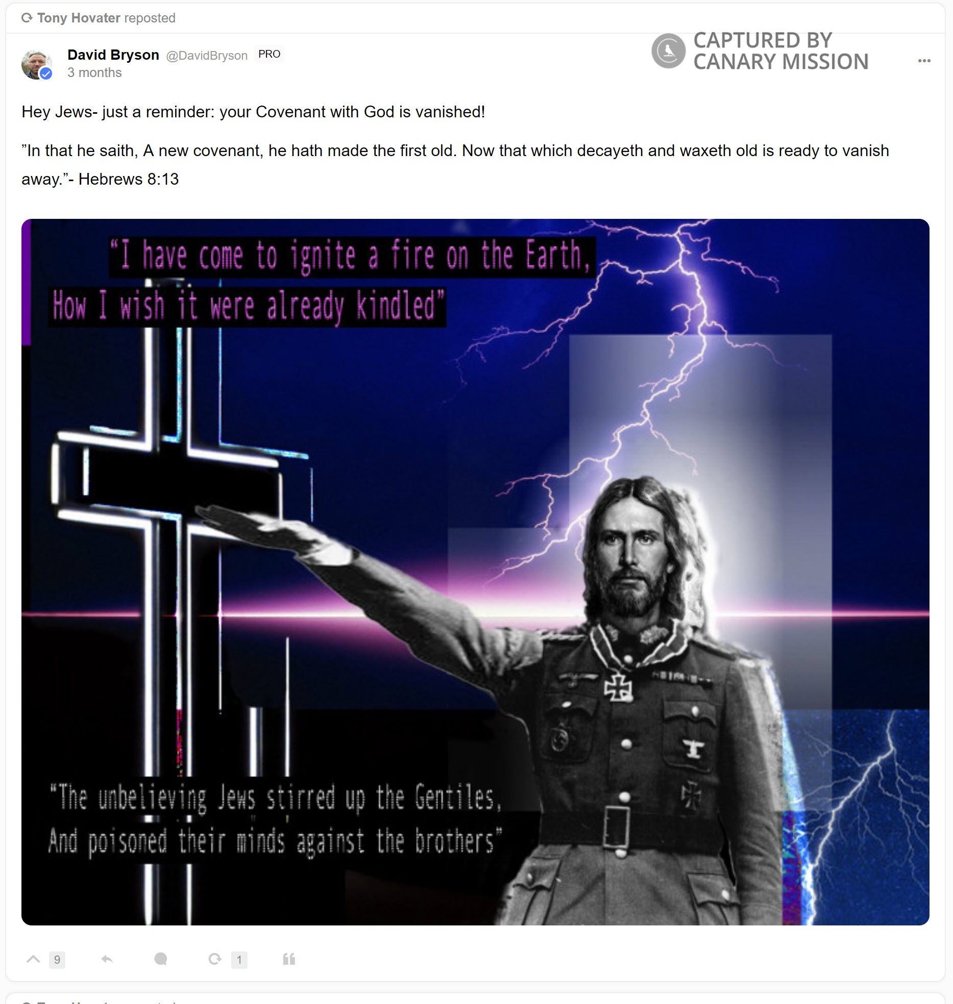 Tony Hovater - Canary Mission